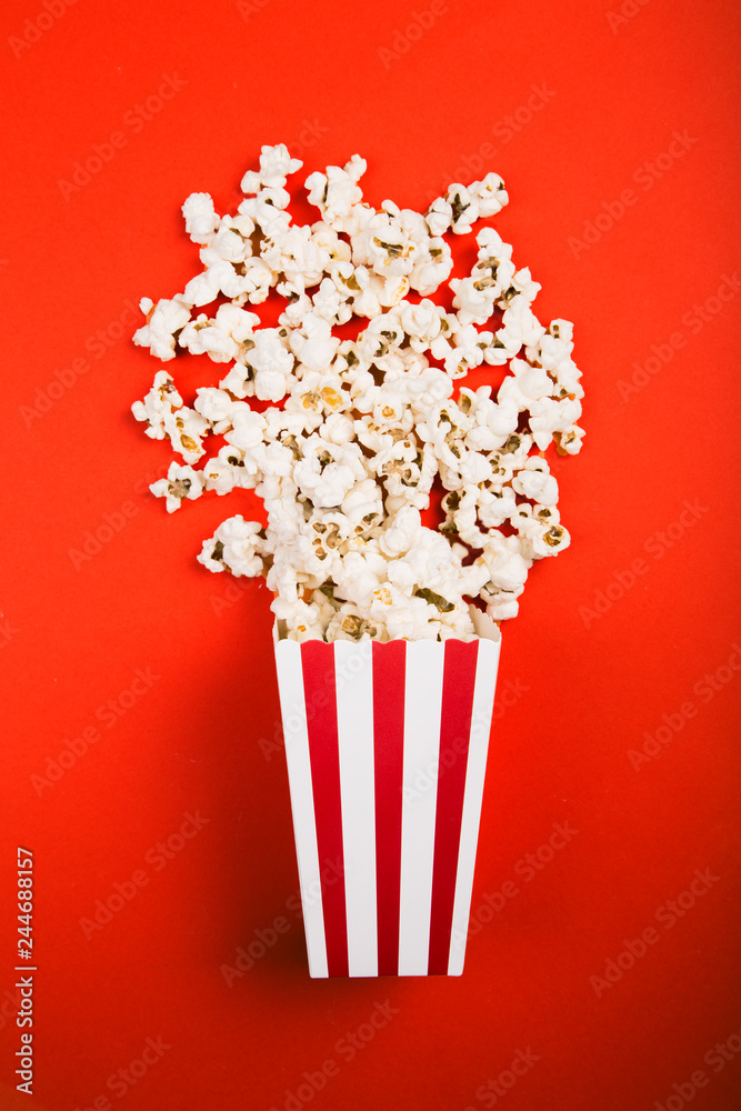 Popcorn background Stock Photo | Adobe Stock