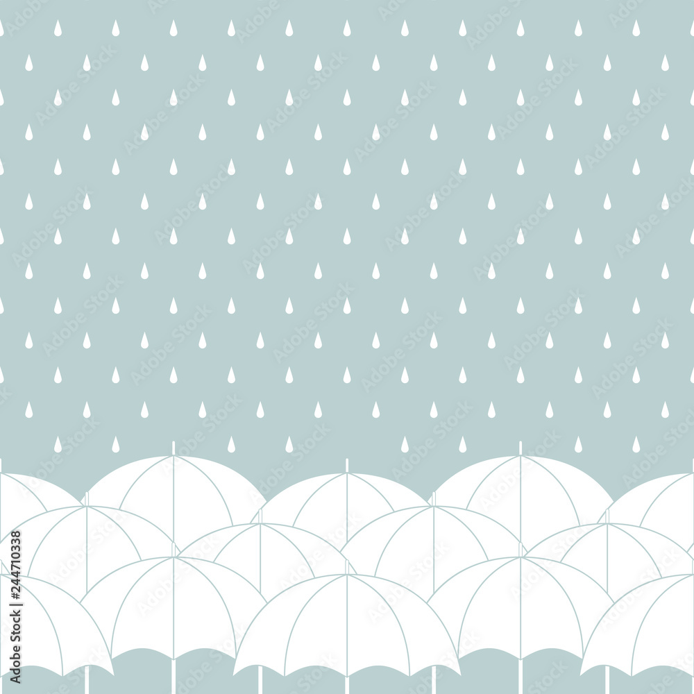 Rain Border Vector