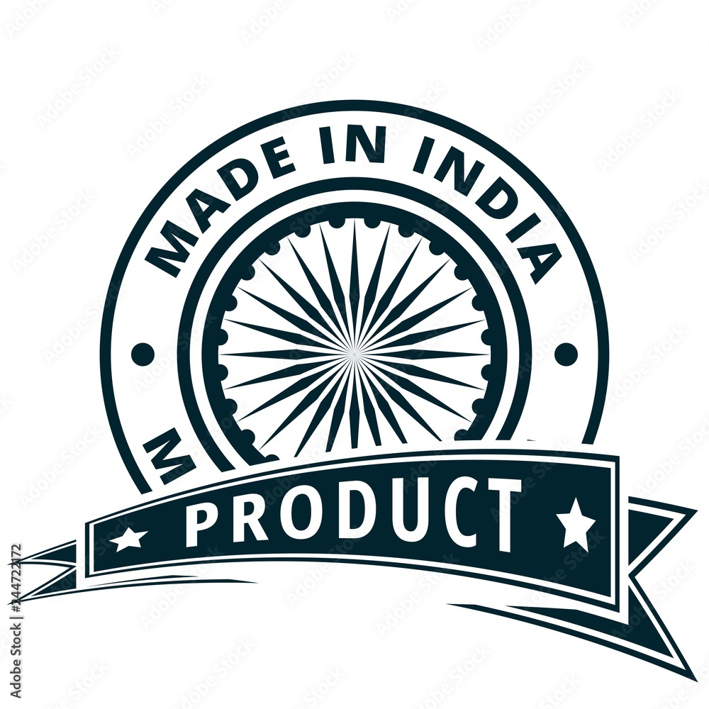 Product Made in India label illustration Stock Vector | Adobe Stock