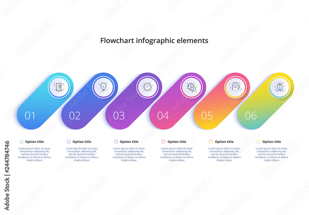 6 Step Infographic Stock Template Adobe Stock 6 Step Infographic Stock Template Adobe Stock