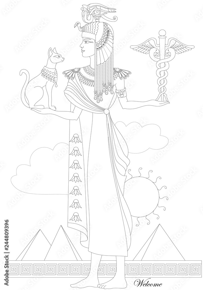 Queens Of Ancient Egypt Coloring Pages
