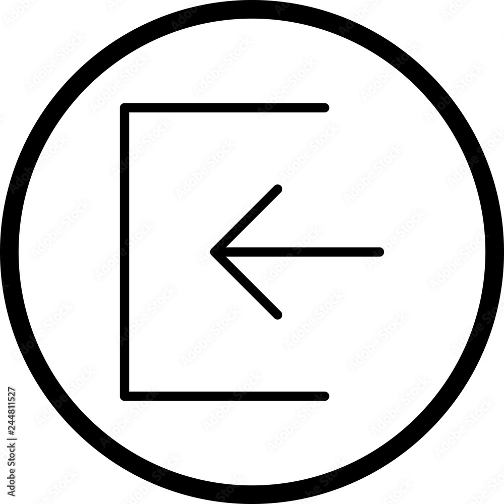 Vector Sign In Icon Stock Vector | Adobe Stock