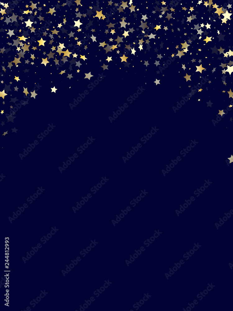 Gold gradient star dust sparkle vector background. Stock Vector | Adobe Stock