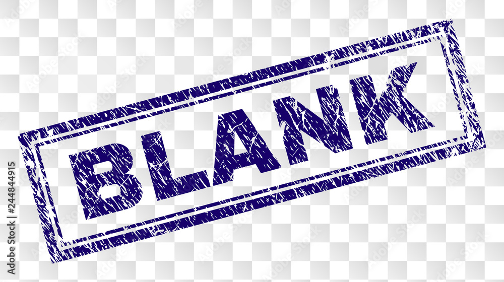 BLANK stamp seal watermark with rubber print style and double framed ...