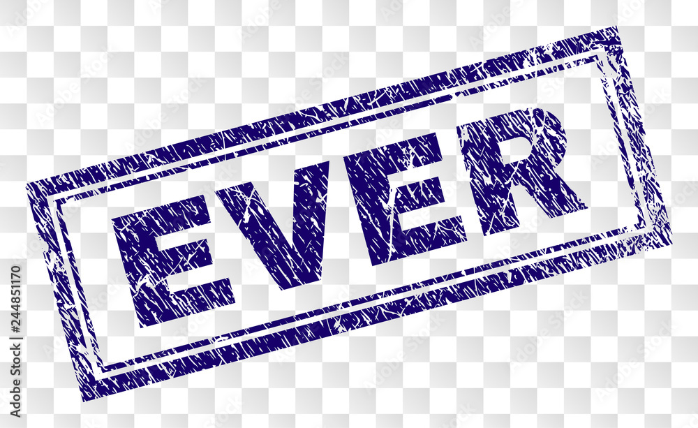 EVER stamp seal print with rubber print style and double framed ...