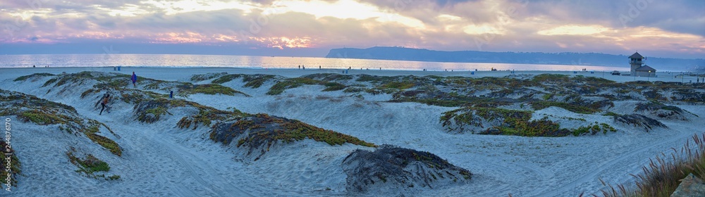 Coronado Beach in San Diego by the Historic Hotel del Coronado, at ...