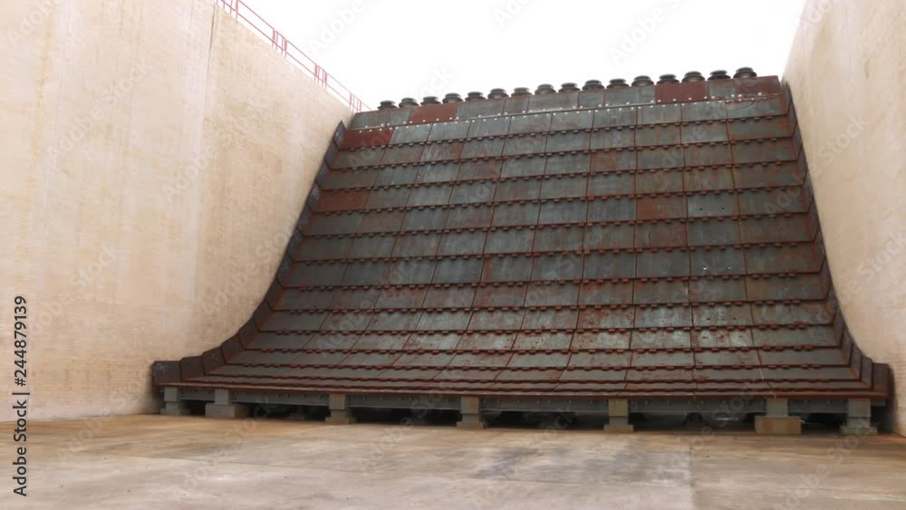 Stockvideon Cape Canaveral. NASA‰Ûªs flame deflector in the flame ...