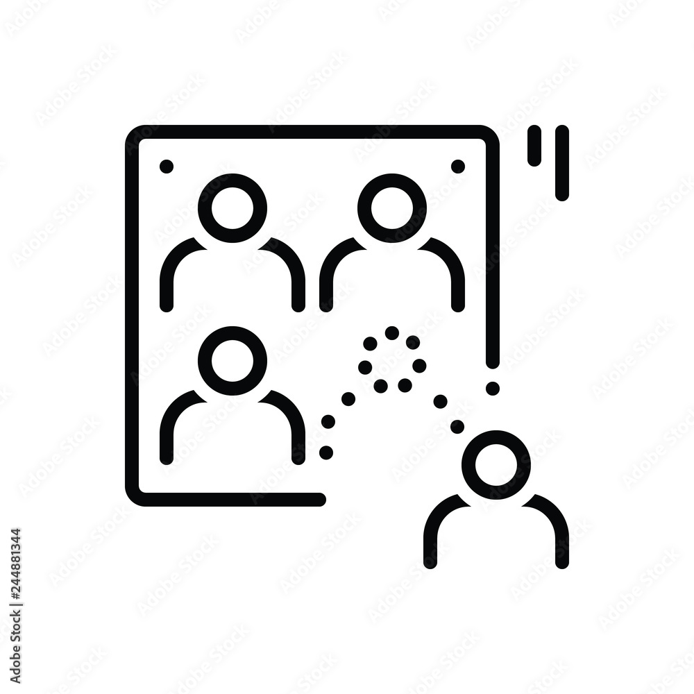 Black line icon for discarded Stock Vector | Adobe Stock