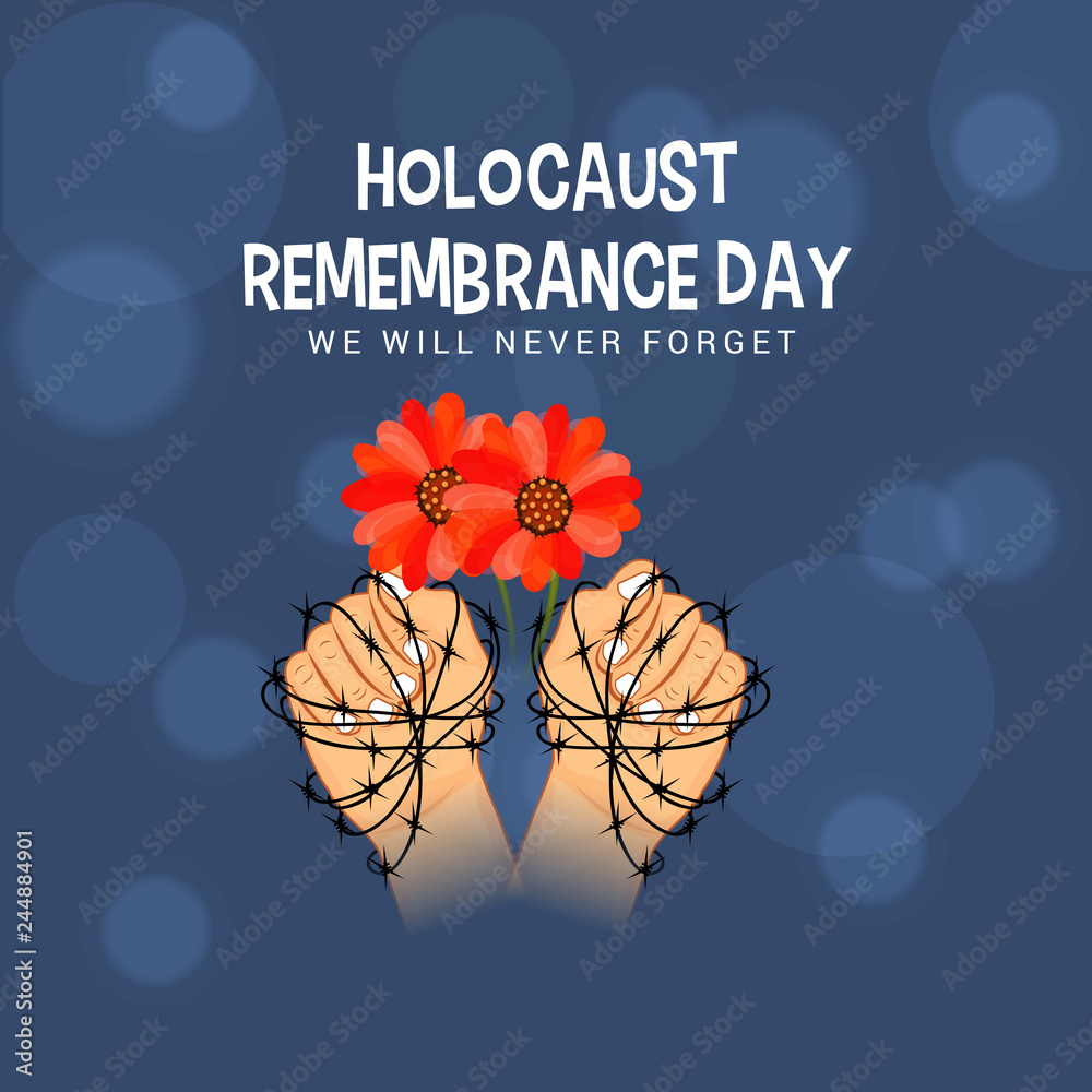 Poster We Will Never Forget. Holocaust Remembrance Day. – Wall Art ... Poster We Will Never Forget. Holocaust Remembrance Day. – Wall Art ...