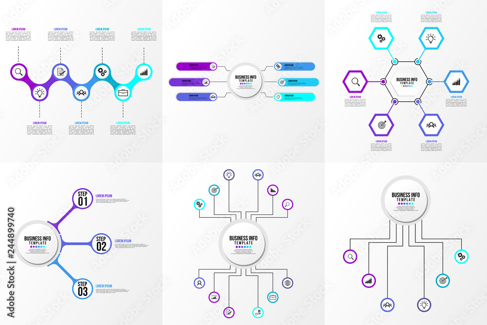Set Of Infographics Elements Vector Design Template. Business Data ...