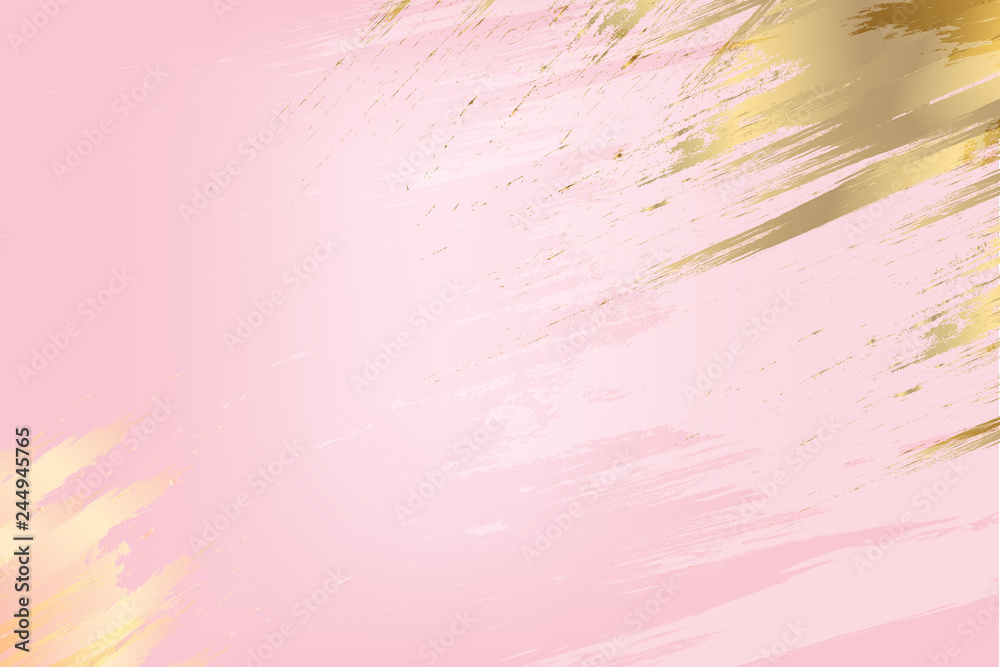 design templates for company. Pastel colors and gold brush strokes ...