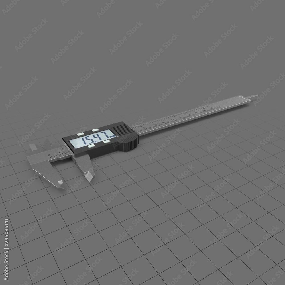 Vernier caliper Stock 3D asset | Adobe Stock