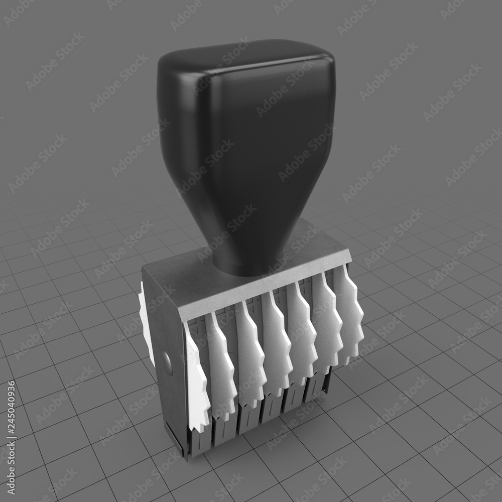 Date stamp Stock 3D asset | Adobe Stock