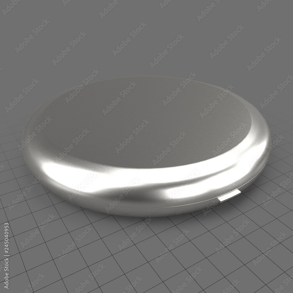 Powder compact Stock 3D asset | Adobe Stock