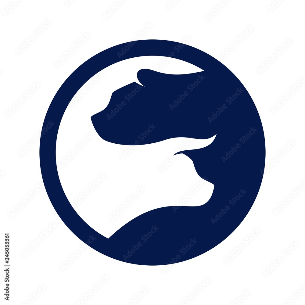 bull and bear vector logo Stock Vector | Adobe Stock