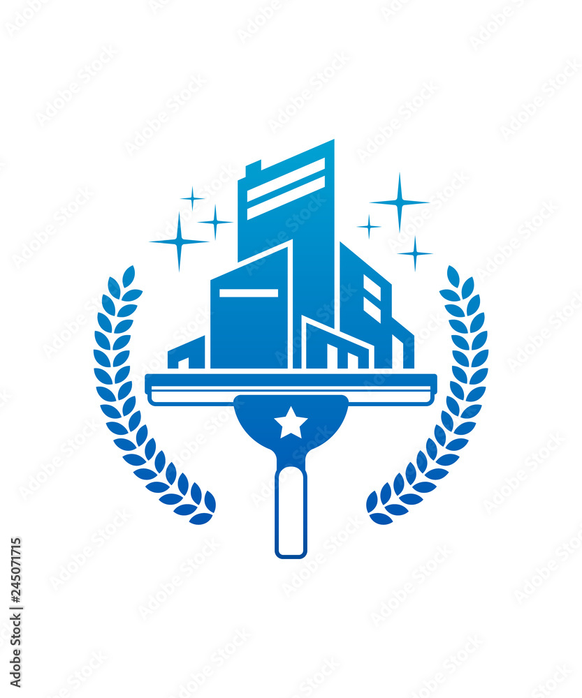Window Washing Cleaning Logo Icon Stock Vector | Adobe Stock