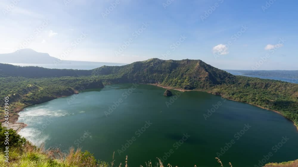 The Taal Volcano is located in the city of Tagaytay, in the Philippines ...