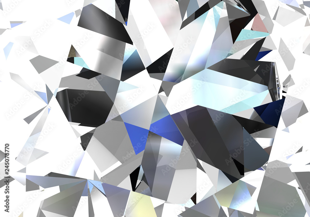 Realistic diamond texture close up, 3D illustration. 3D rendering Stock ...