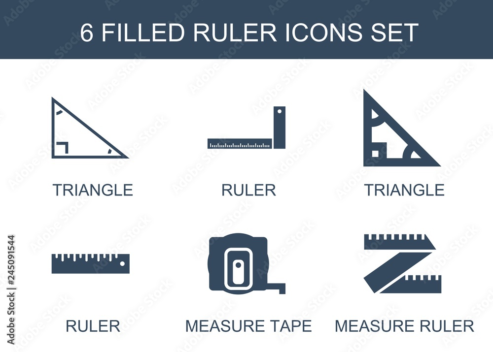 ruler icons Stock Vector | Adobe Stock