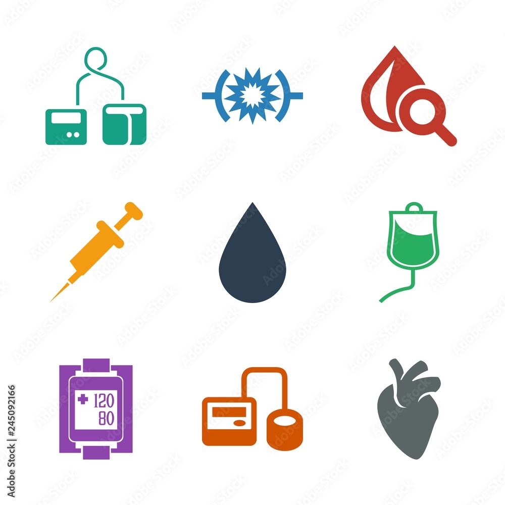 blood icons Stock Vector | Adobe Stock