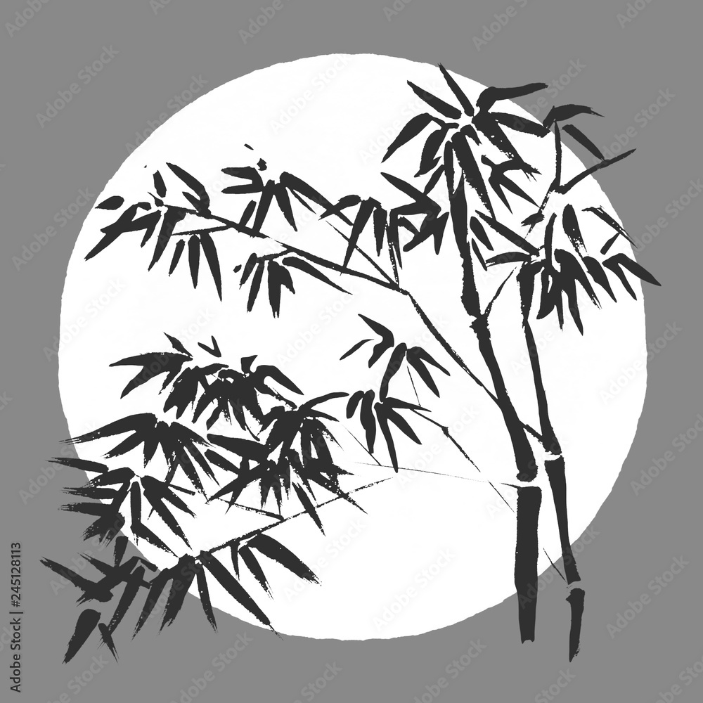 Japanese Paintings Bamboo