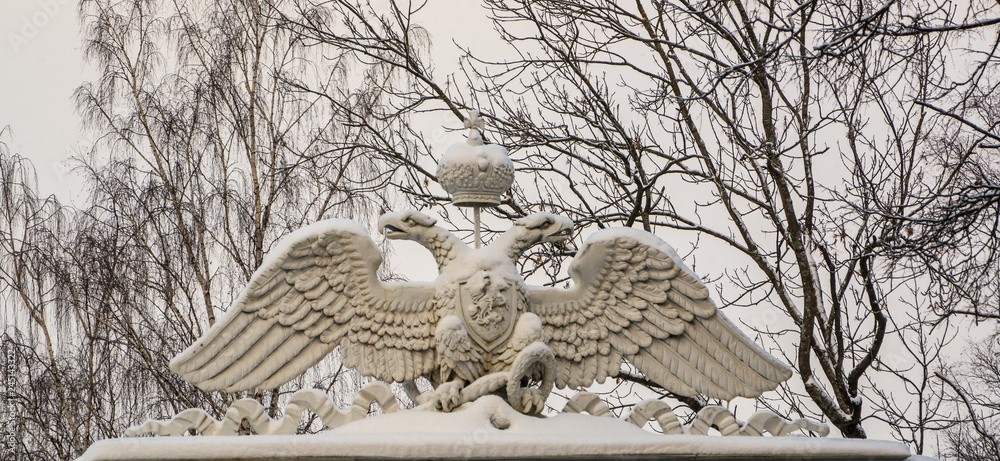 Double-headed eagle - a symbol of the Russian Empire Stock Photo ...