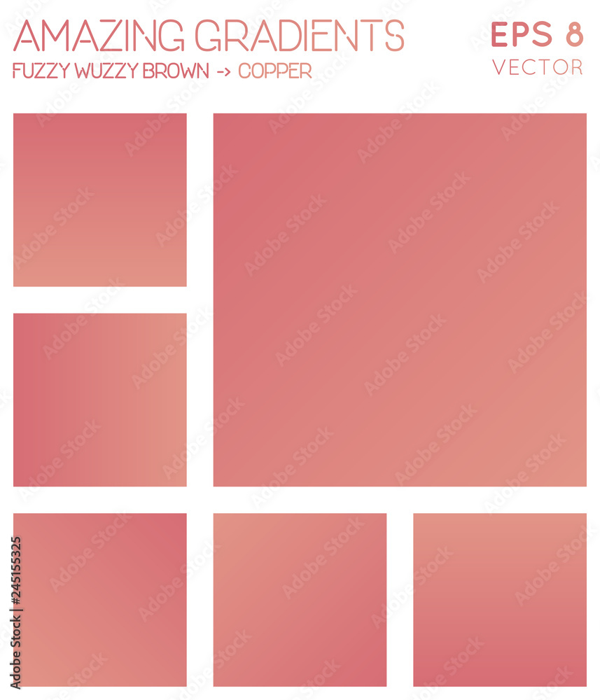 Colorful gradients in fuzzy wuzzy brown, copper color tones. Admirable ...