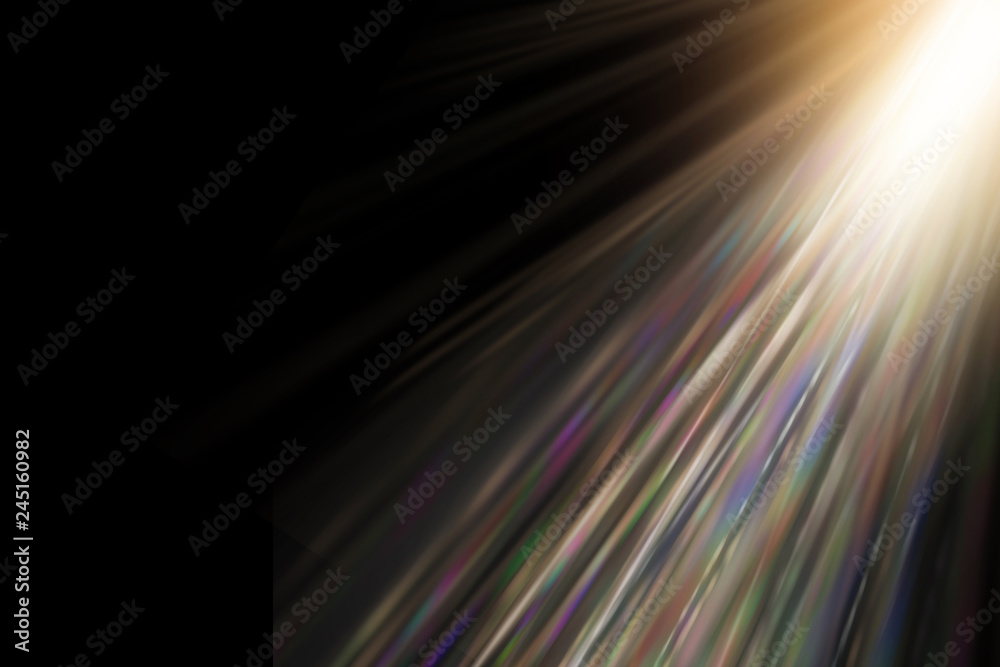 Sun Lens Flare Overlays, Rainbow overlays photoshop overlays Stock ...