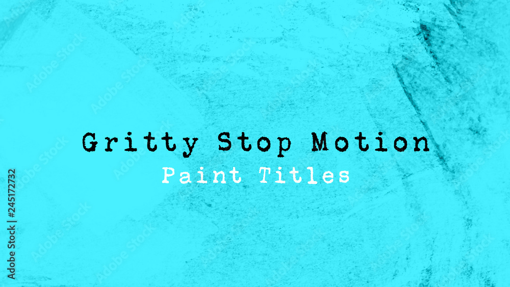 Gritty Stop Motion Titles Stock Template | Adobe Stock