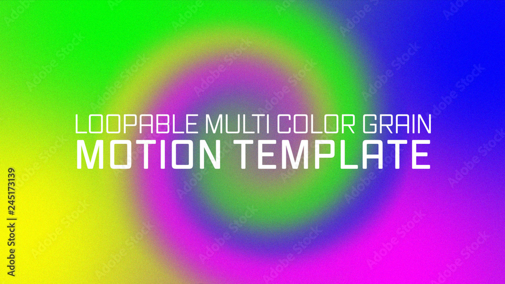 Loopable Multi Color Grain Background Stock Template | Adobe Stock