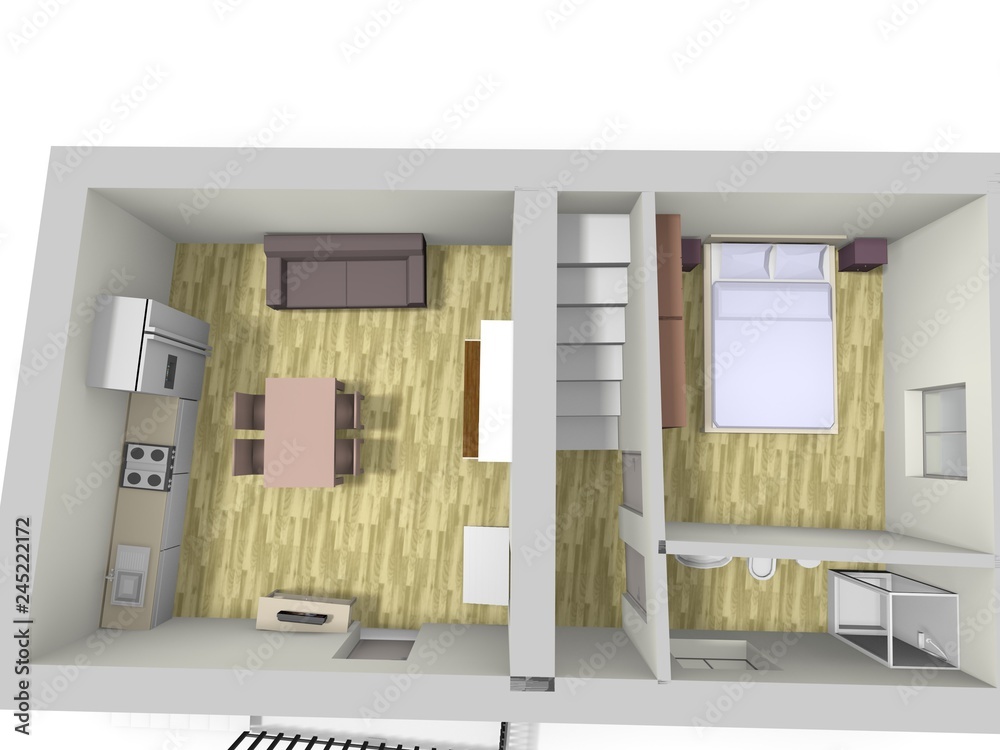 3D Floor Plan Ideas. Floor Plan Design Services. Residential 3d floor ...