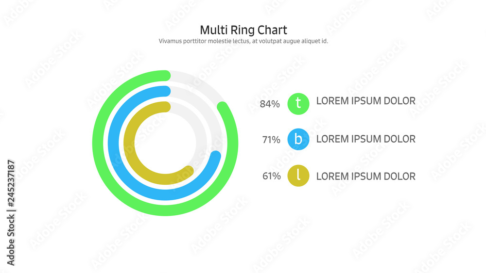 Ring Chart Infographic Stock Template | Adobe Stock