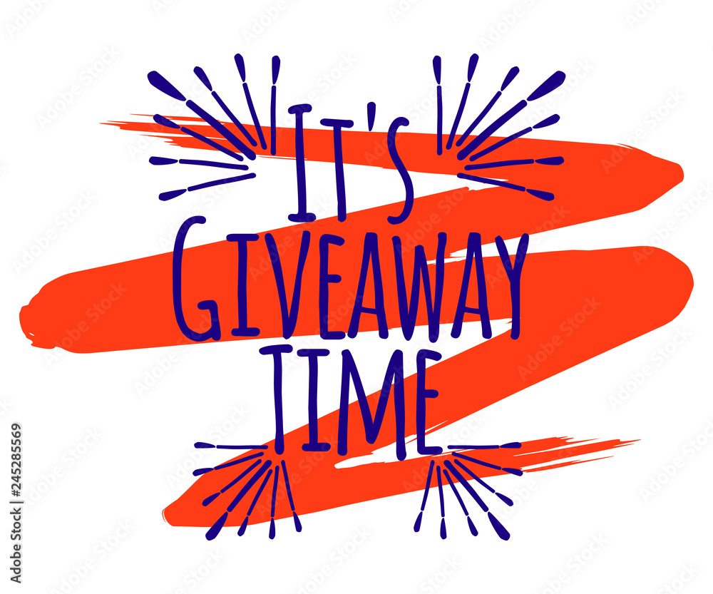 Its Giveaway Time banner concept for web, gift card and postcard ...
