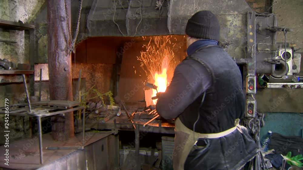 Forge, blacksmith, fire, metal, craft, tradition, heat, weapons ...