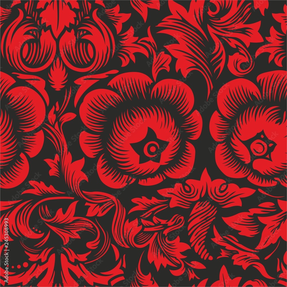 Seamless Old Russian pattern. Use as tiled pattern, background ...
