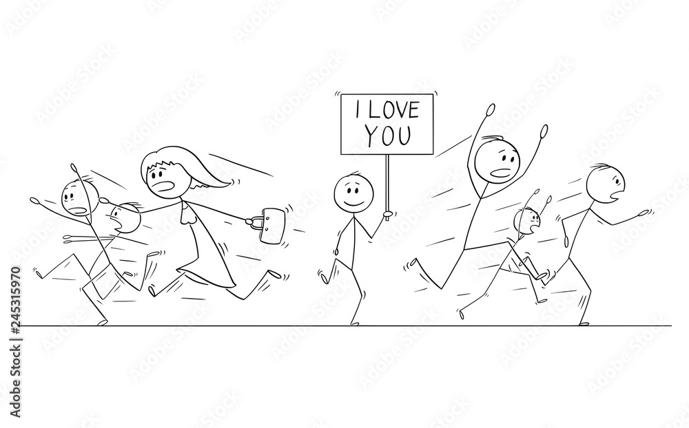 I Love You This Much Stick Figure