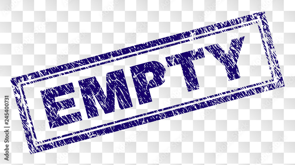 EMPTY stamp seal print with rubber print style and double framed ...