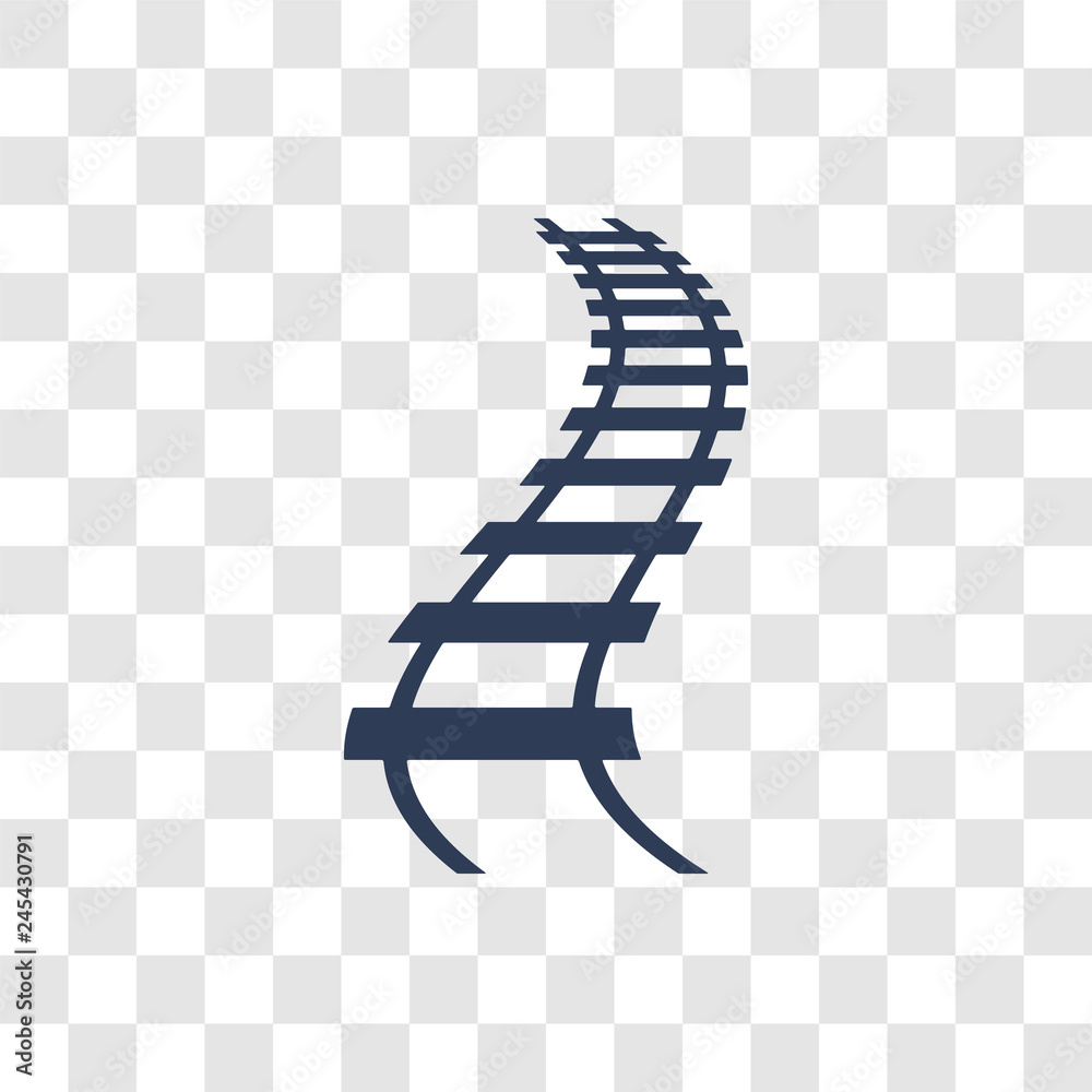 Train Rails icon vector Stock Vector | Adobe Stock