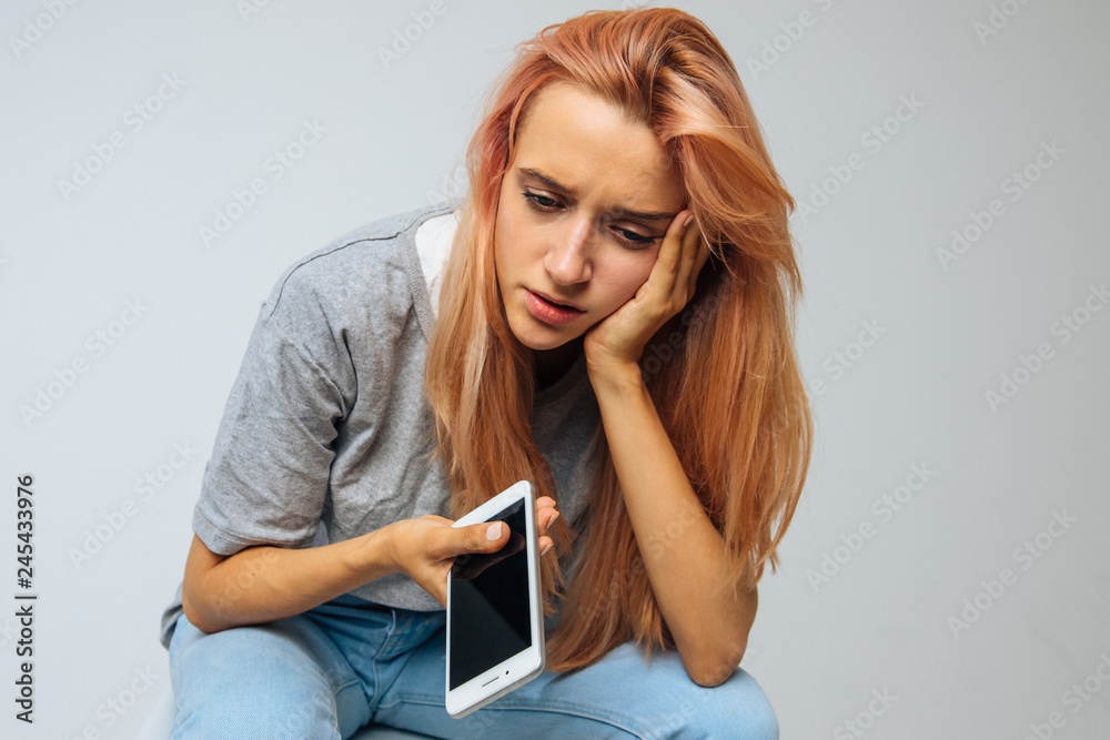 Girl Looking Down Crying