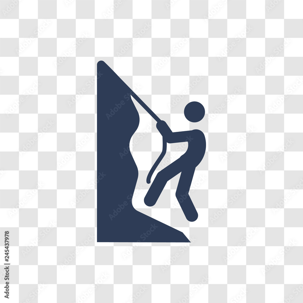 Vetor de Rappelling icon vector do Stock | Adobe Stock