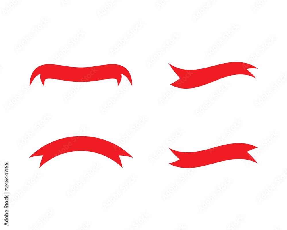 ribbon logo vector Stock Vector | Adobe Stock