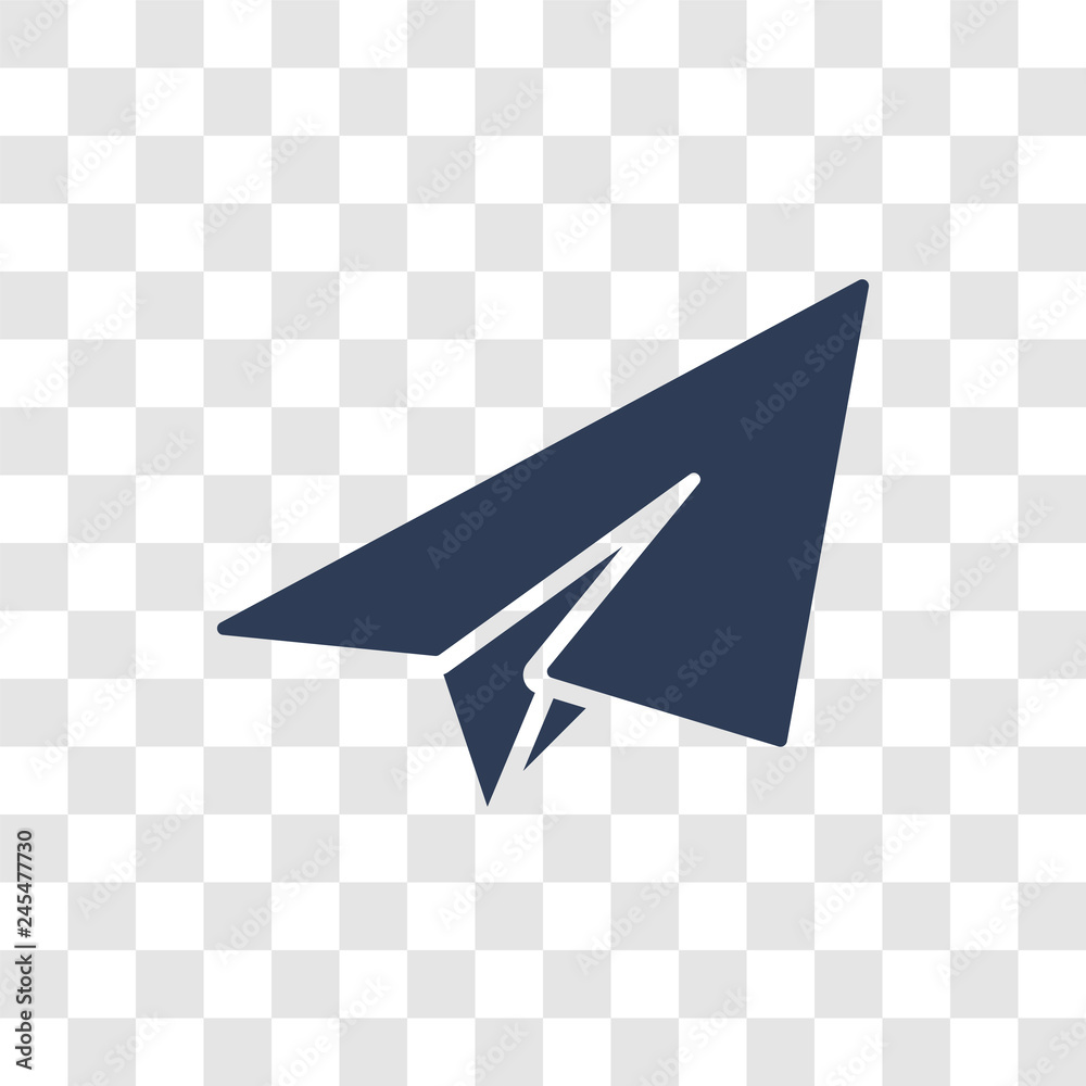 Paper plane icon vector Stock Vector | Adobe Stock