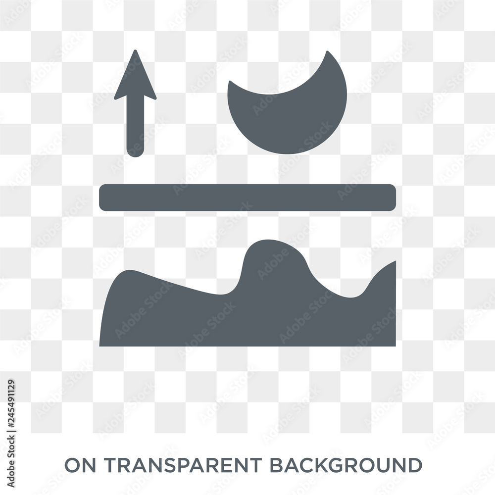 Moonrise icon. Moonrise design concept from Weather collection. Simple ...