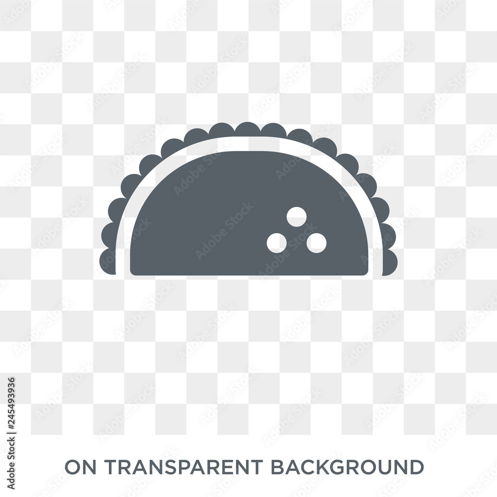 Taco icon. Trendy flat vector Taco icon on transparent background from ...
