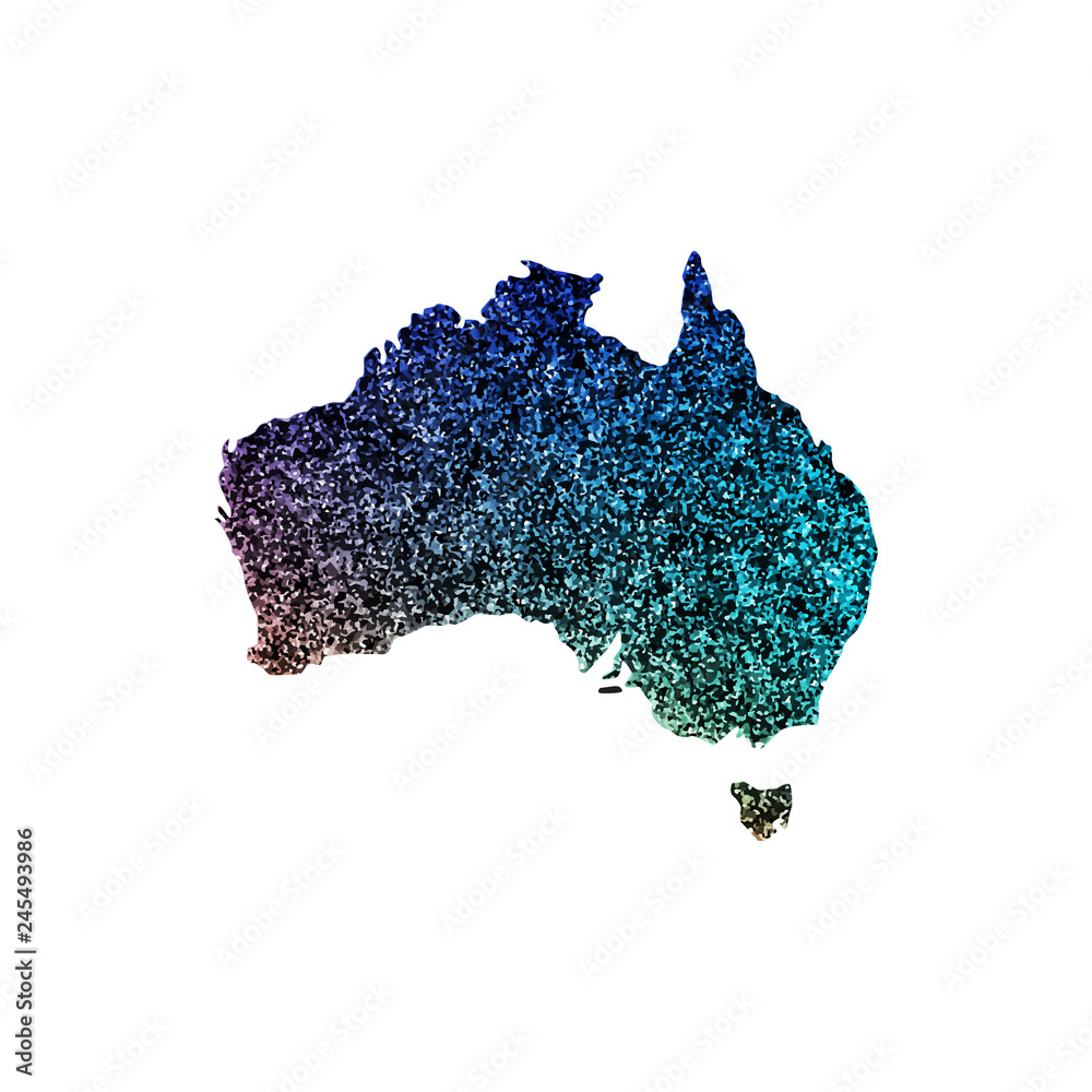 map of australia with a blue texture Stock Vector | Adobe Stock