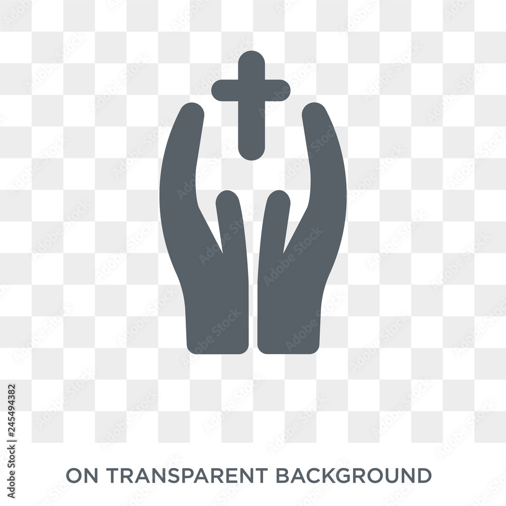 blessings icon. Trendy flat vector blessings icon on transparent ...