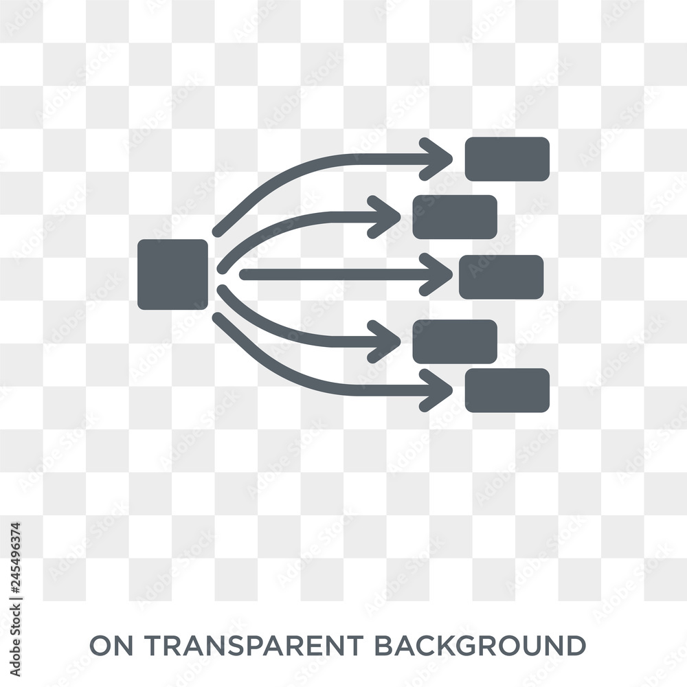 Type hierarchy icon. Trendy flat vector Type hierarchy icon on ...