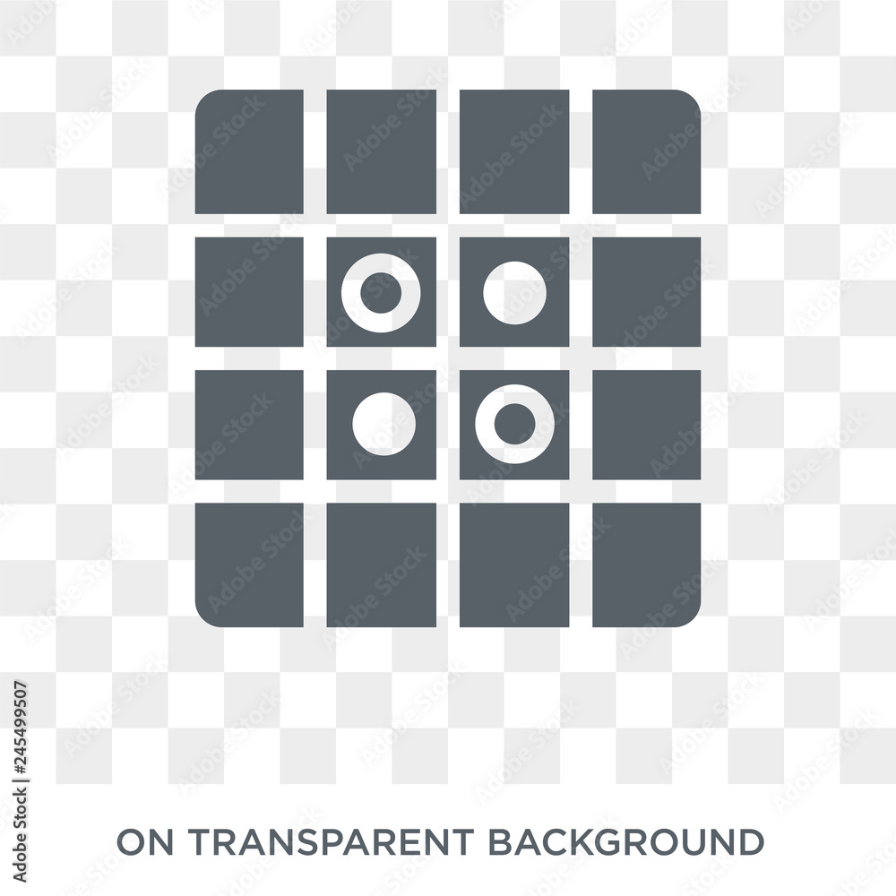 Go game icon. Trendy flat vector Go game icon on transparent background ...