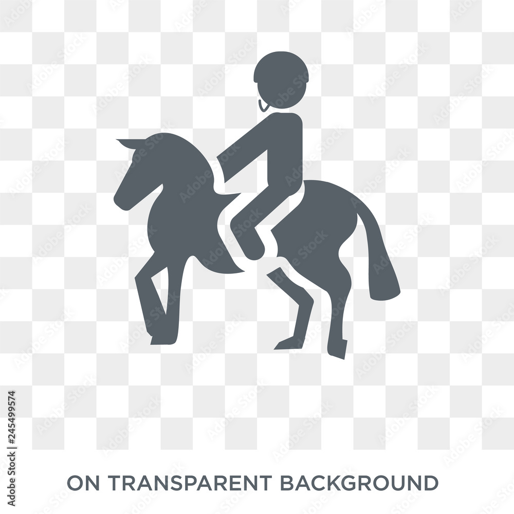 equestrianism icon. Trendy flat vector equestrianism icon on ...