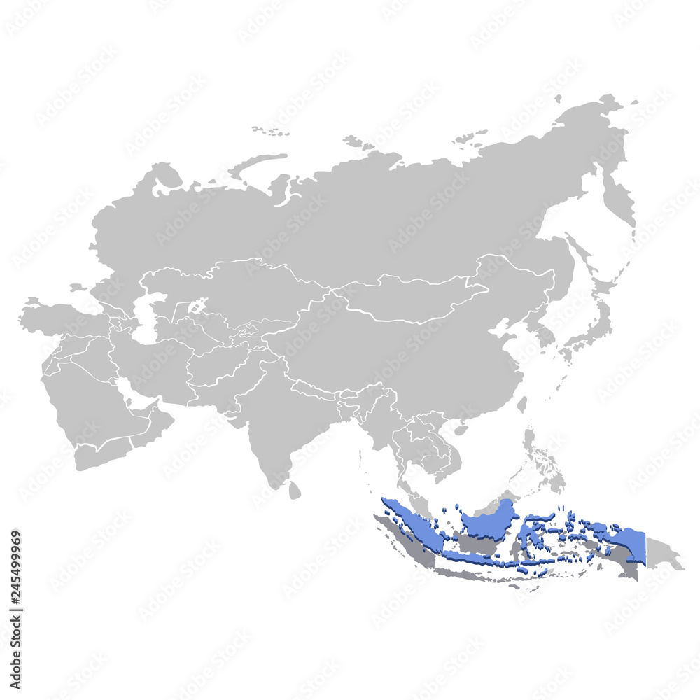 Indonesia map asia